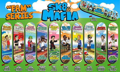 Sk8Mafia Fam series – PACIFIC DRIVE SKATEBOARD SHOP